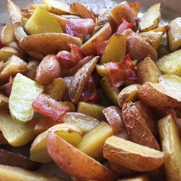 Roasted Fingerling Potatoes with Bacon | Clean Eats & Treats