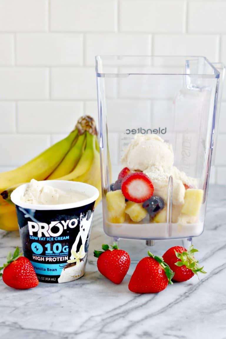 Banana Split Protein Smoothie | Clean Eats & Treats