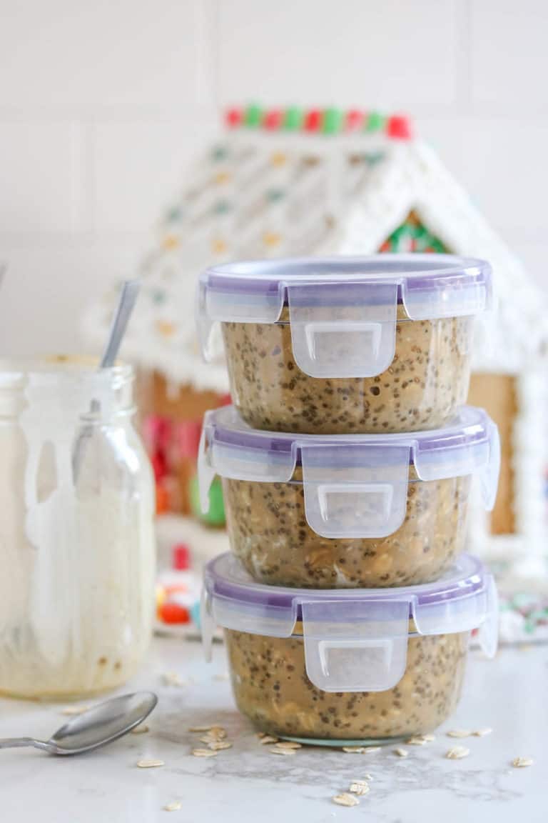 Gingerbread Overnight Oats (Gluten Free) | Clean Eats & Treats